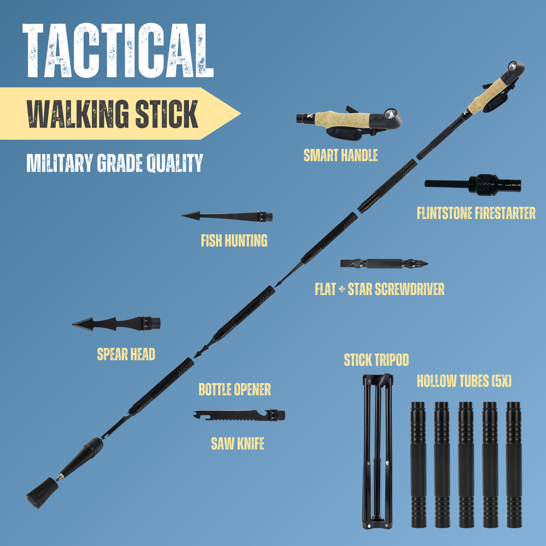 Tactical Walking Sticks,Trekking Poles & Survival Gear USA|Smartstickx ...